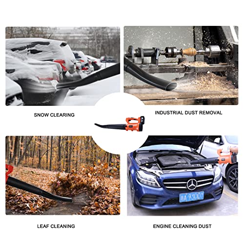 HOJILA Cordless Leaf Blower, 21V Electric Leaf Blower with 3.0Ah Battery & Charger, 6-Speeds Battery Powered Blower for Lawn Care,Patio,Garden,Yard,Jobsite
