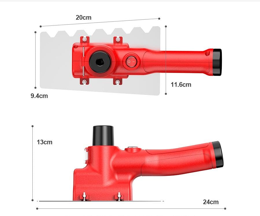 Cozyel Concrete Vibrator Hand-held Electric Portable Concrete Trowel 40W Handheld Cement Vibrating Troweling Machine 110V Cement Battery Power Screed Vibrator Cement Trowel Concrete Vibrating Machine