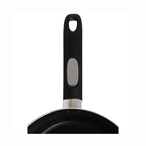 Mirro A79723 Get A Grip Aluminum Nonstick Sauce Pan with Glass Lid Cover Cookware, 2-Quart, Black