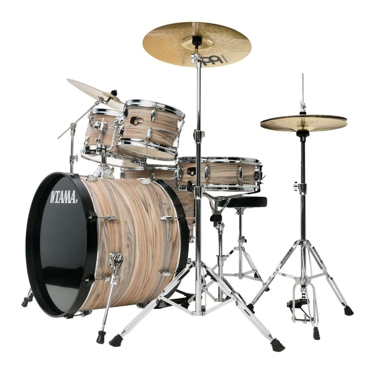 Tama Imperialstar IE52C 5-piece Complete Drum Set with Snare Drum and Meinl