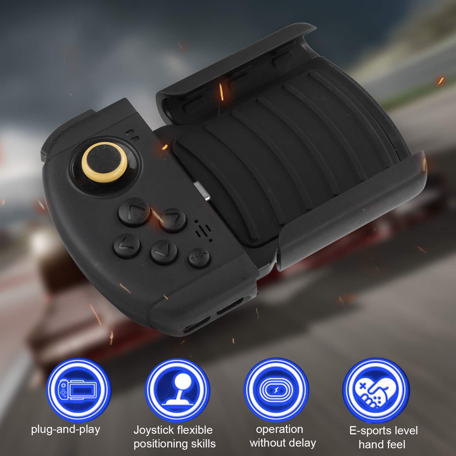 Mobile Controller for Android, Single Hand Phone Gamepad Plug and Play TypeC Joystick Mobile Gaming Controller Peripherals Equipment for Android