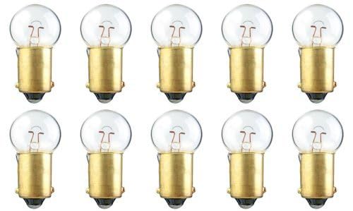 CEC Industries #55 Bulbs, 7 V, 2.87 W, BA9s Base, G-4.5 Shape (Box of 10)