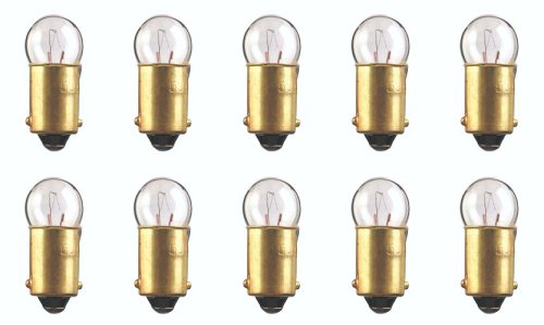 CEC Industries #53X Bulbs, 14.4 V, 1.728 W, BA9s Base, G-3.5 shape (Box of 10)