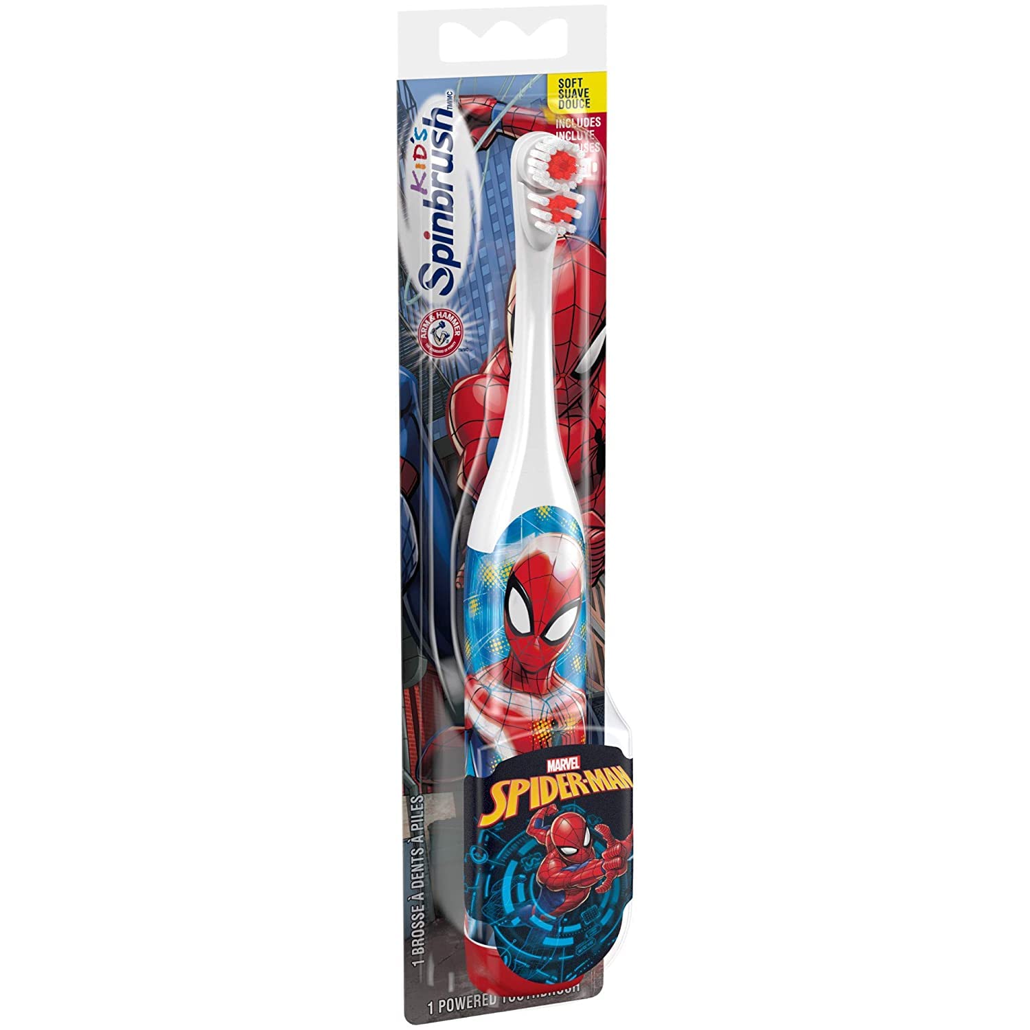 Spinbrush Arm & Hammer Spinbrush Spider-Man Pack of 2