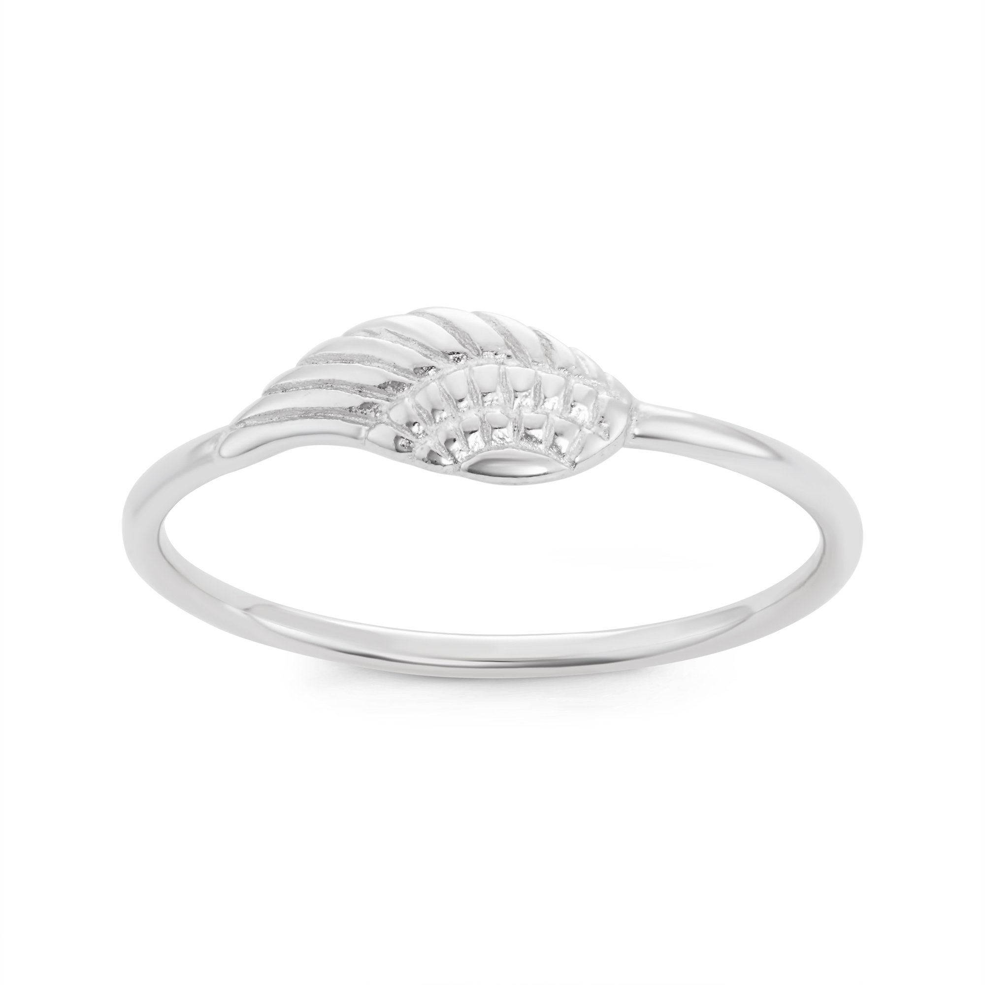 Beaux Bijoux Sterling Silver Angel Wing Ring (Size 8)