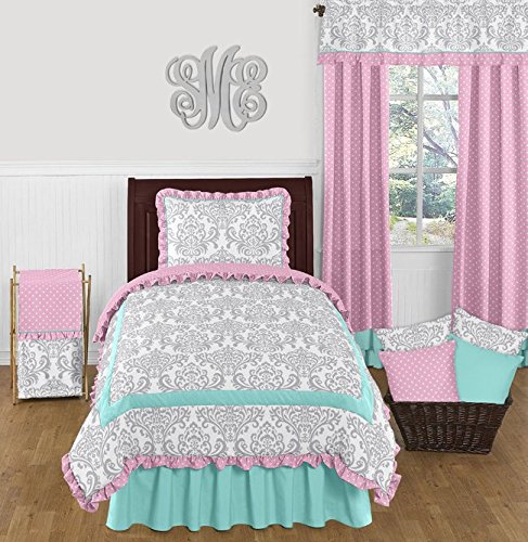 Pink Polka Dot and Turquoise Skylar Fabric Memory/Memo Photo Bulletin Board