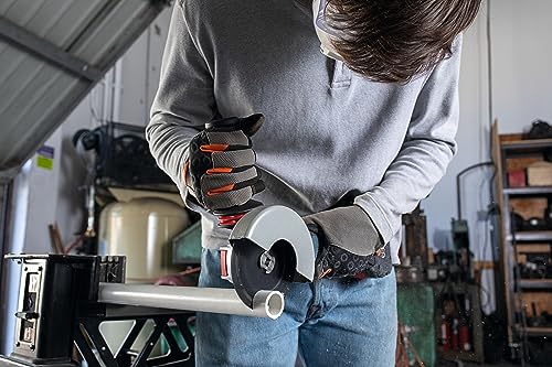 BOSCH GWX18V-50PCB14 18V X-LOCK Brushless Connected-Ready 4-1/2 In. – 5 In. Angle Grinder Kit with (1) CORE18V® 8 Ah High Power Battery,Black