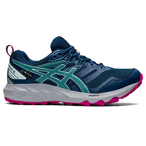 ASICS Women's GEL-SONOMA 6 G-TX Running Shoes, 8, MAKO BLUE/SAGE