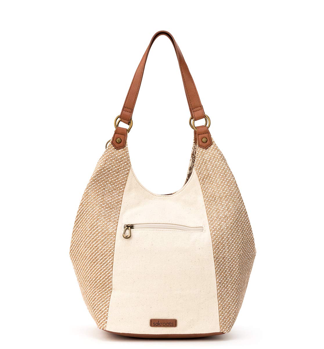 Sakroots Roma Straw Shopper Tobacco Batik World Tobacco Batik World