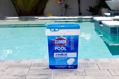 CLOROX Pool&Spa XtraBlue 3β Chlorinating Tablets, Kills Bacteria & Stops Algae, 35 LB