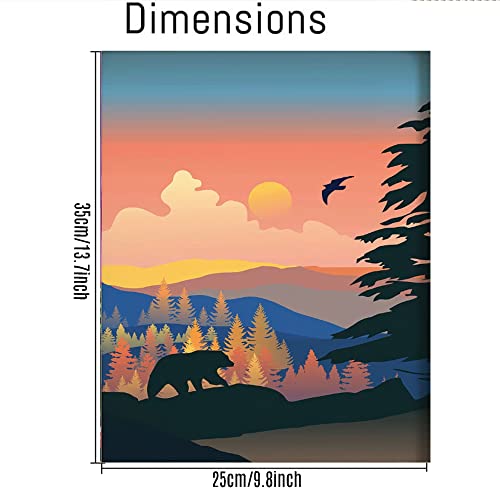 cupmod 6 Packs Paint by Number for Adults Beginners,National Park Painting by Number Kits on Canvas Without Frame,Lanscape Craft Arts for Home Wall Decor