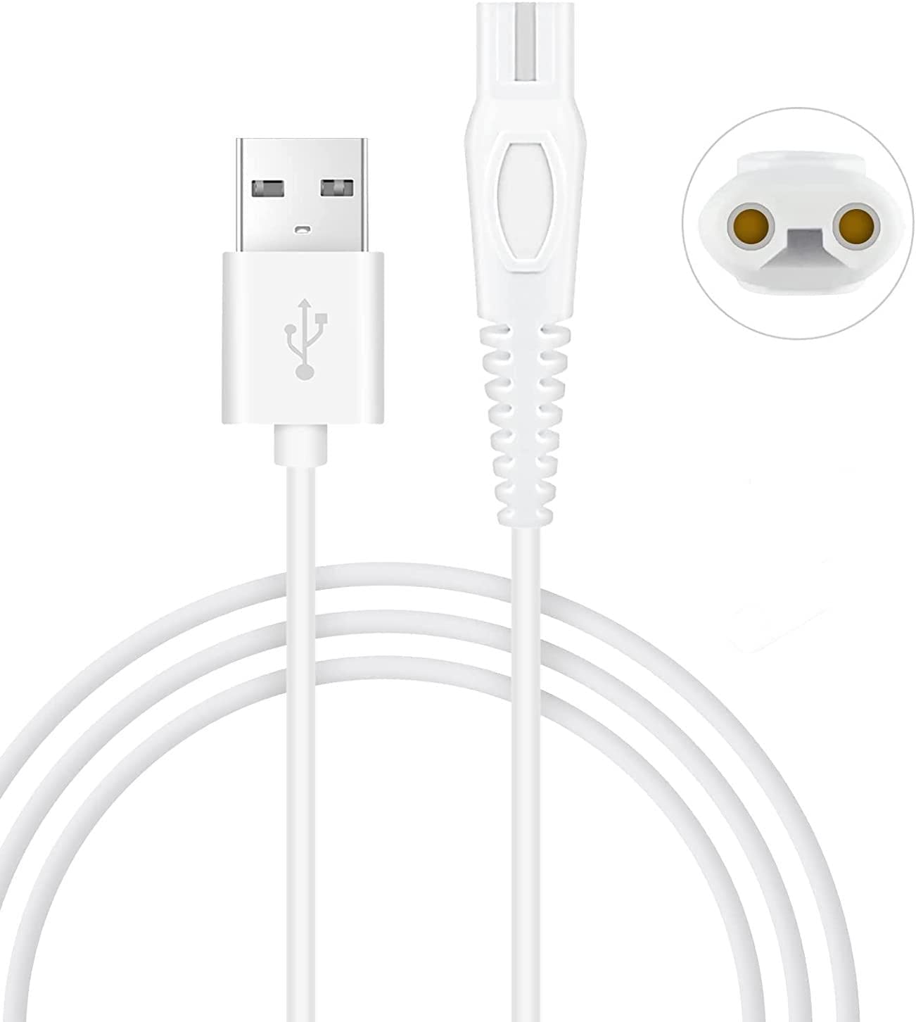 BRL140 Replacement Charger for Philips SatinShave Advanced Women's Electric Shaver Series Replacement USB Power Cord Fit for BRL140 BRL170 BRL130 BRL146 BRL136 BRL166 Shaver