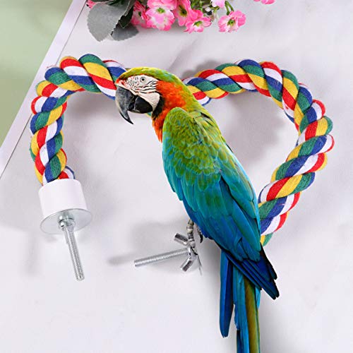 Chicken Swing Large Rope Bird Rope Perches, Comfy Perch Parrot Toys for Rope Bungee Bird Toy (60cm) Rope Bungee Bird Toy