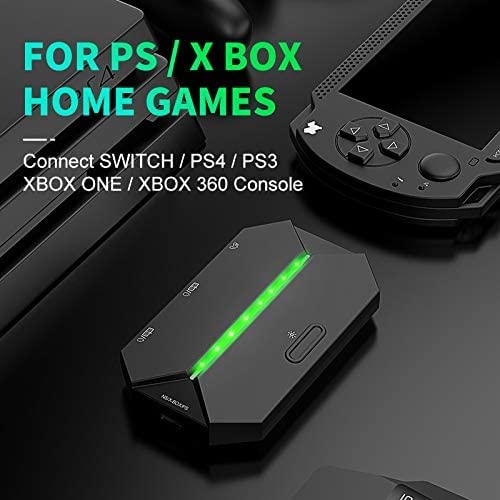 One Handed Gaming Keyboard and Mouse Combo,Rainbow Backlit 39 Keys Mechanical Feel Portable Mini Gaming Keypad+RGB Gaming Mouse+G6L LED Backlit Converter for Xbox One/Xbox 360/PS5/PS4/PS3/PC
