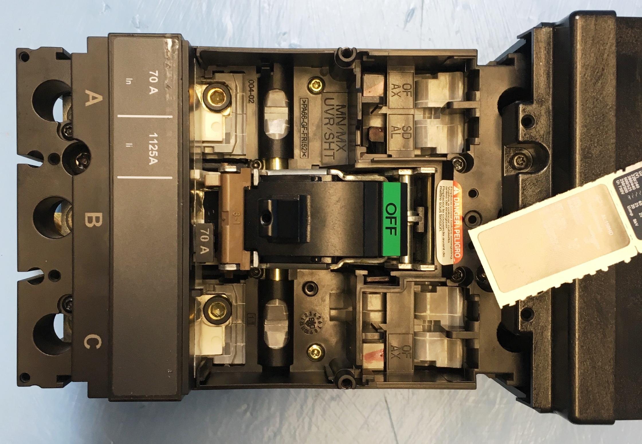 SQUARE D HJA36070 Molded Case Circuit Breaker 600V 70A