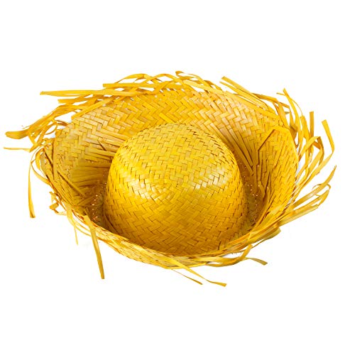 Funny Party Hats Beachcomber Hat – Hawaiian Luau Hat – Farmers Hat – Straw Costume Hat