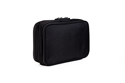 DIME BAGS Omerta Goodfella with Lock | Carbon Filter Locking Padded Pod | Activated Carbon Technology and TSA-Approved Combination Lock (10 inch, Black)