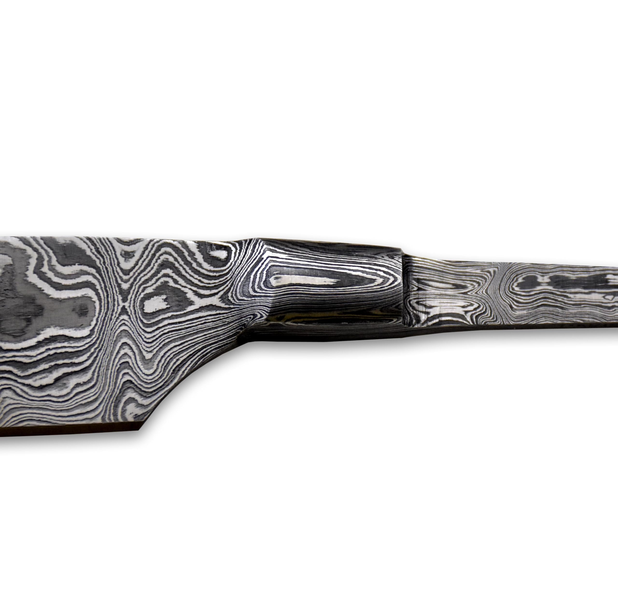 Custom Hand Forged Damascus Steel Blank Blade Chef Knife - Kitchen Knife Forged Bolster Damascus Billet Bar Handmade Knife Making Supply | Hercules Knives