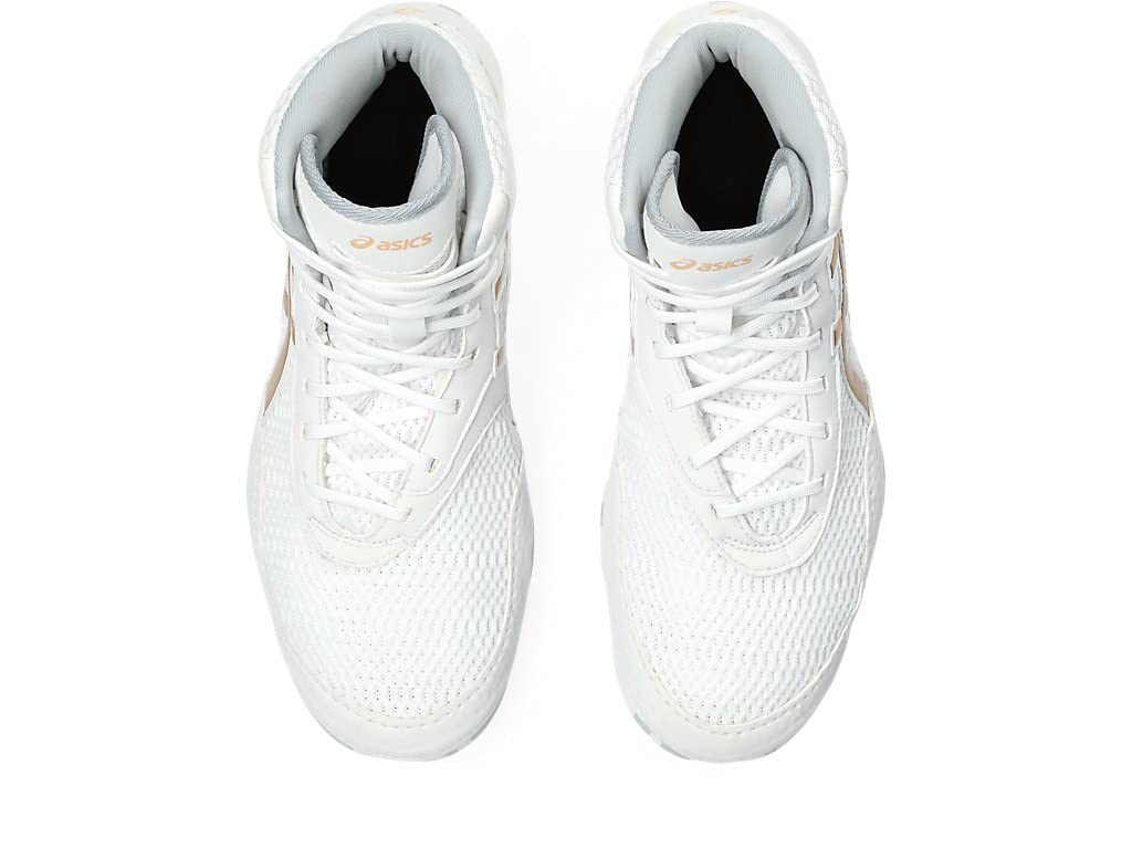 ASICS Women's MATBLAZER Wrestling Shoes, 8H, White/Champagne