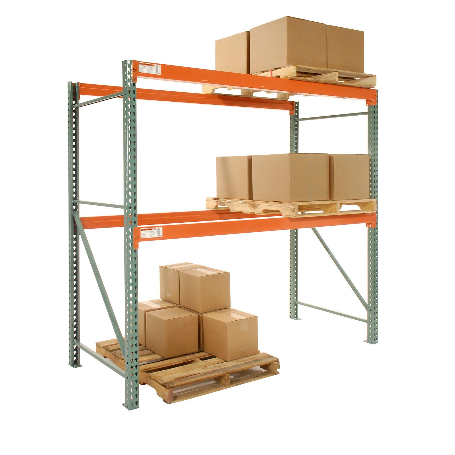 Global Industrial Teardrop Pallet Rack Starter, 96"W X 36"D X 96"H