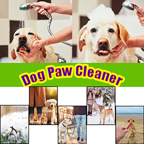 Dog Paw Cleaner-Paw Washer,2 in 1 Paw Cleaner for Dogs with Towel,Suitable for Dogs and Cats (M, Blue)