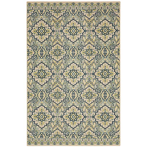 Mohawk Home Woodbridge Santa Ana Floral Printed Area Rug, 5'x8', Tan