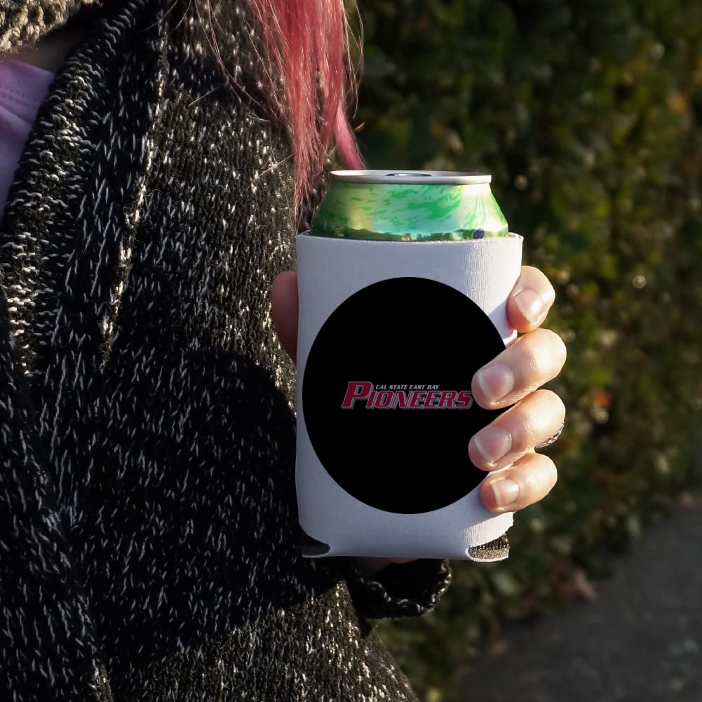 California State University, East Bay Secondary Logo Can Cooler - Drink Sleeve Hugger Collapsible Insulator - Beverage Insulated Holder