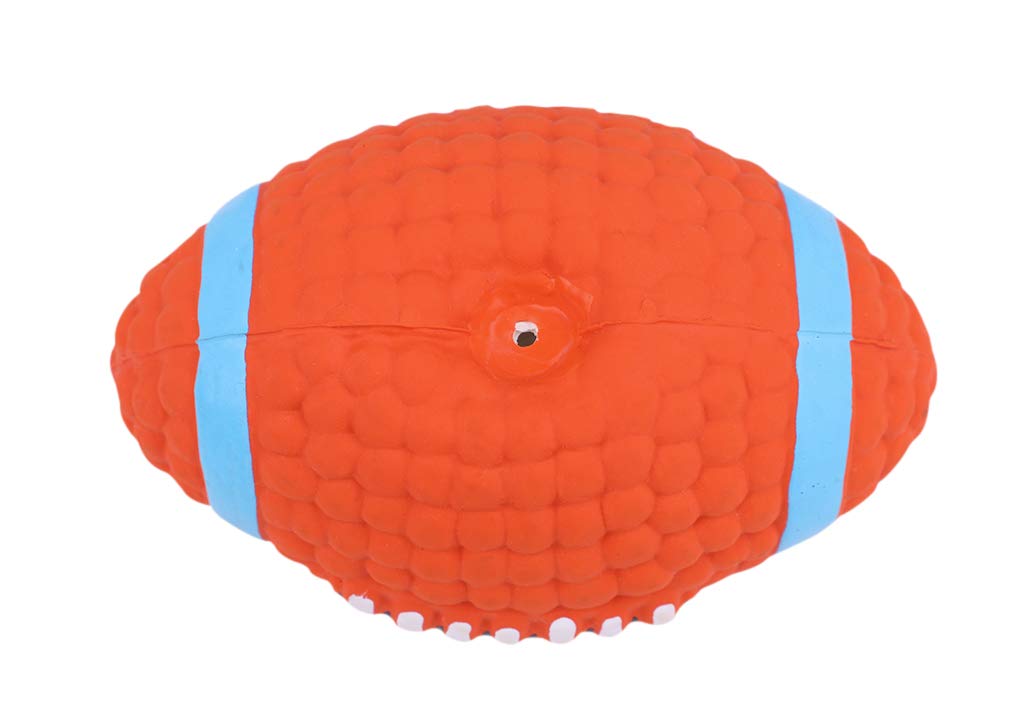 Dog Toys, Indestructible Rubber Puppy Squeaky Chew Toys Durable Dog Teeth Cleaning Squeaker Interactive Training Molar Bite Balls Floating Bouncy Pets Fetch Ball Toys for Small Medium Large Dogs