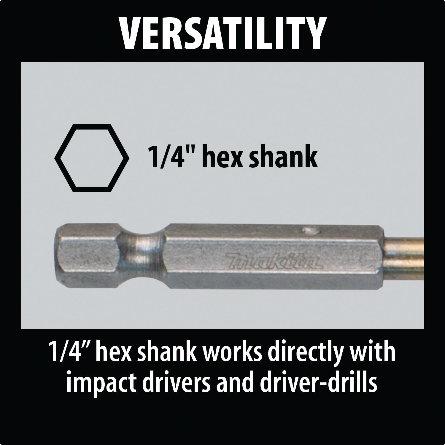 Makita D-23765 Masonry and Metal Drill Bit Set (5 Piece), 1/4"