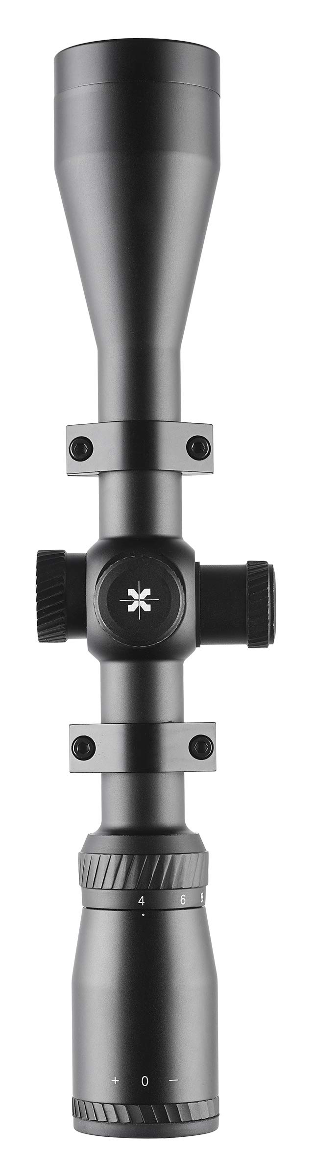 Axeon Optics 4-16x44mm EDR Etched Dot Reticle Adjustable Parallax Rifle Scope for Hunting - Includes 11mm Gun Scope Mounting Rings