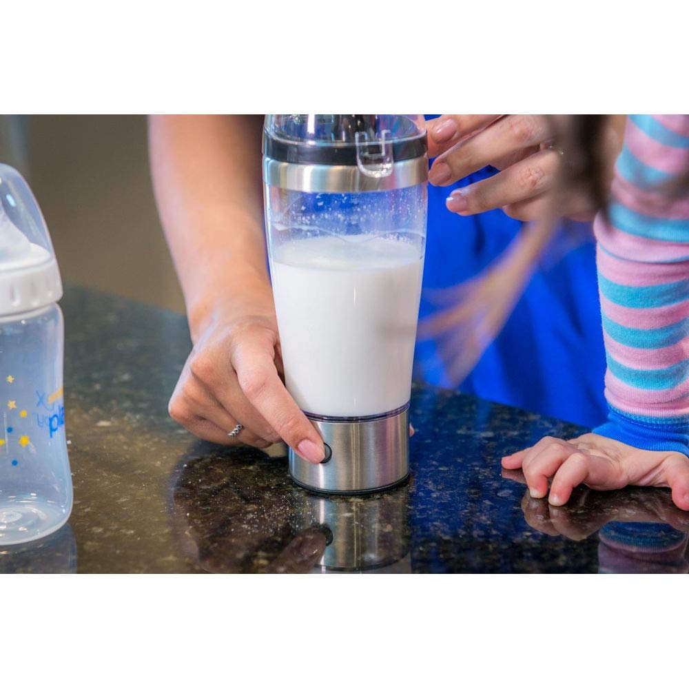 Primo Passi Portable Formula Mixer – Handheld Baby Milk Mixer for Smooth Formula Preparation – Easy to Clean, Battery Operated, Ideal for Travel & On-the-Go Use