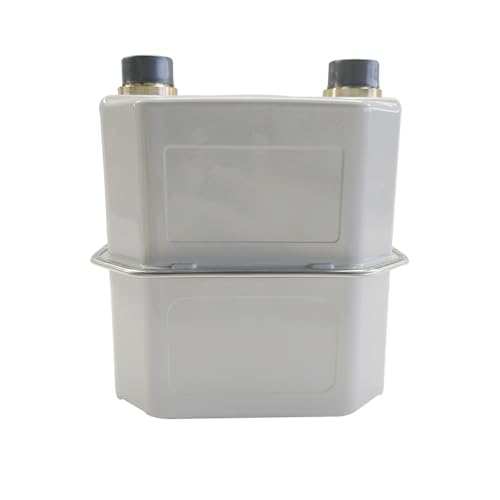 CIXIFM Mechanical Gas Meter Natural Gas Meter Household Steel Shell Nominal Flow Rate 4m ³/h Flow Rate of 0.04m ³/h~6m ³/h 4pcs M30 * 2