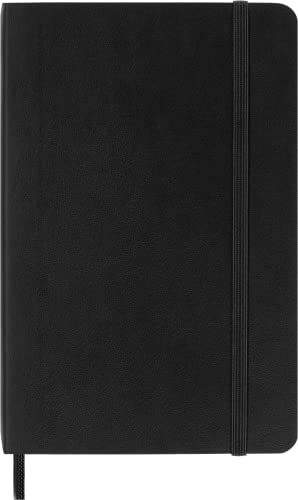 Moleskine Classic Notebook, Soft Cover, Pocket (3.5" x 5.5") Ruled/Lined, Black, 192 Pages