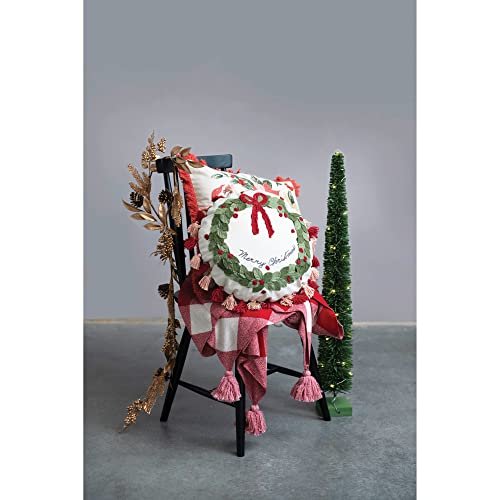 Creative Co-Op 20" Square Cotton Pillow