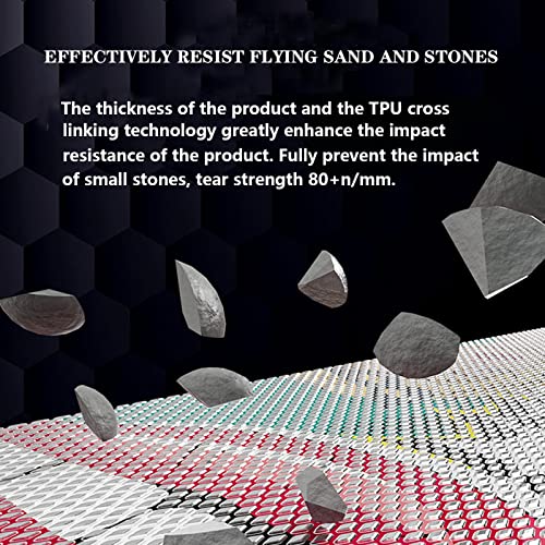 ENLEE Bike Frame Protection,All Mountain Style Honeycomb High Impact Frame Guard Total - Protects Your Bike from Scratches and dings (Transparent)