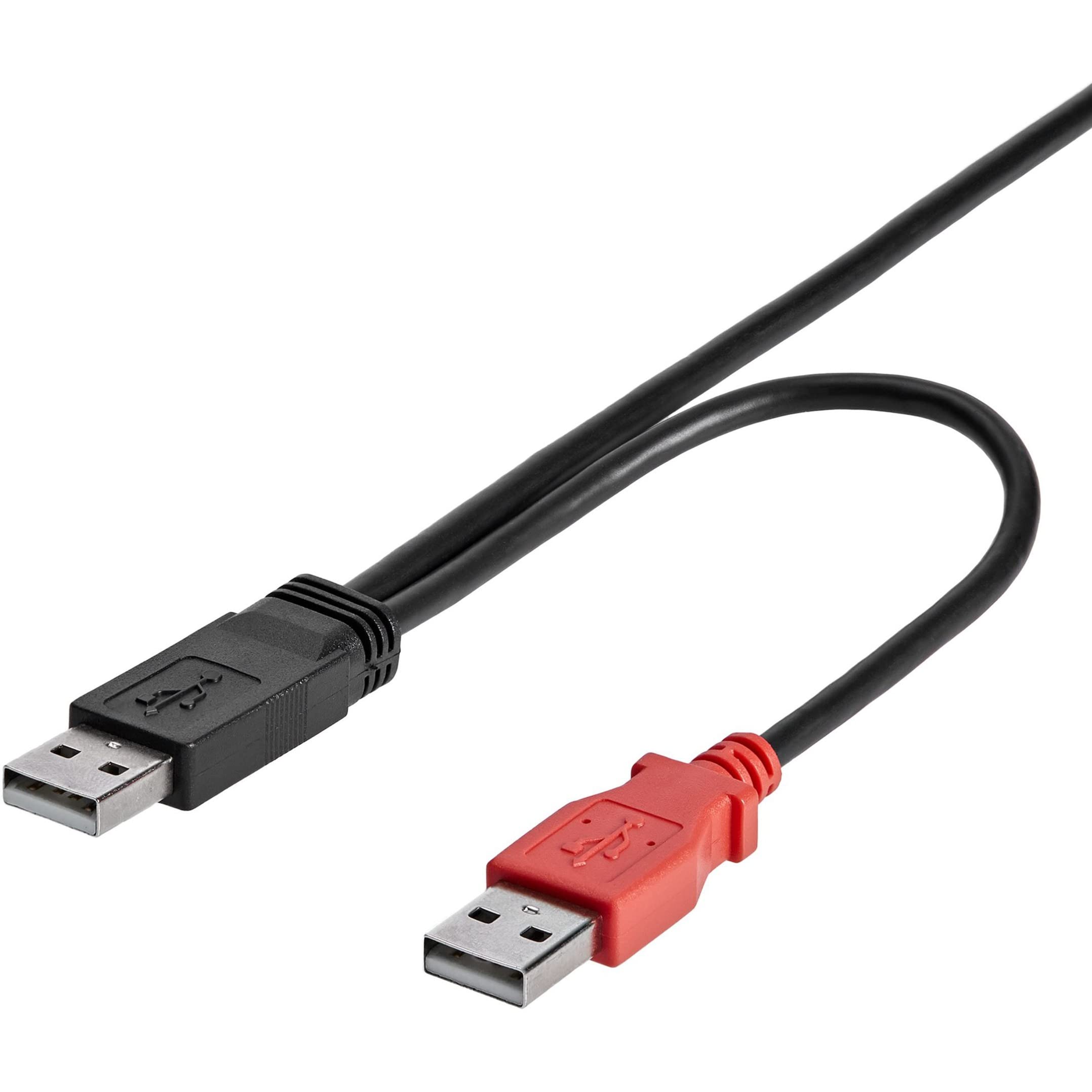 StarTech.com 3 ft. (0.9 m) USB to Micro USB Cable With Power Delivery - Dual USB 2.0 A to Micro-B - Power and Data - Y-Cable - Micro USB Cable (USB2HAUBY3)