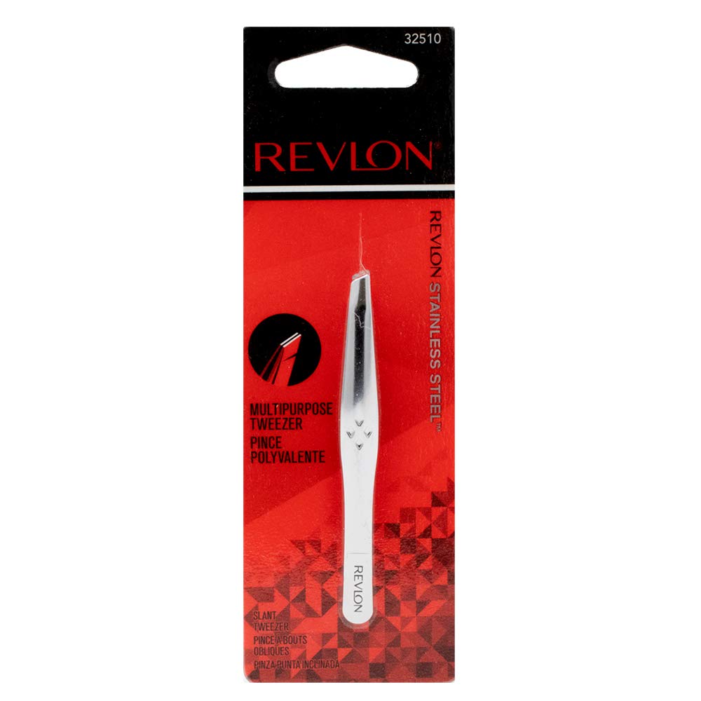 Revlon Compact Tweezer, Slant Tip - 1 Ea (Pack of 3)
