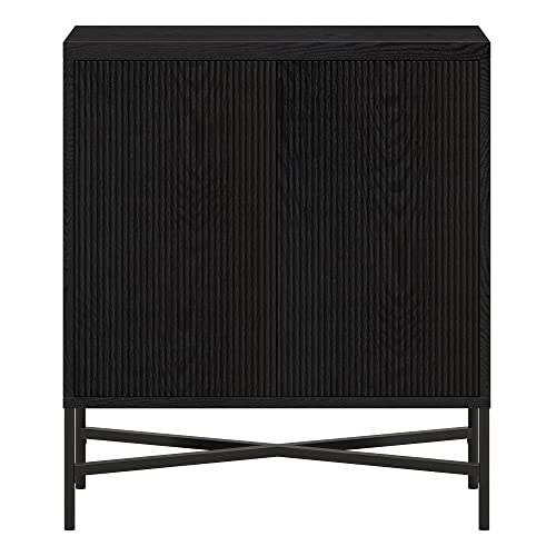 Henn&Hart Brighton Accent Cabinet, 28" Wide, Black