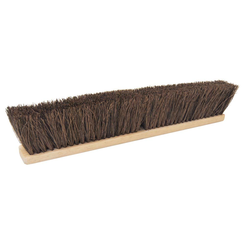Weiler 25242 24" Block Size, Palmyra Fill, Lacquered Hardwood Block, Economy Garage Brush