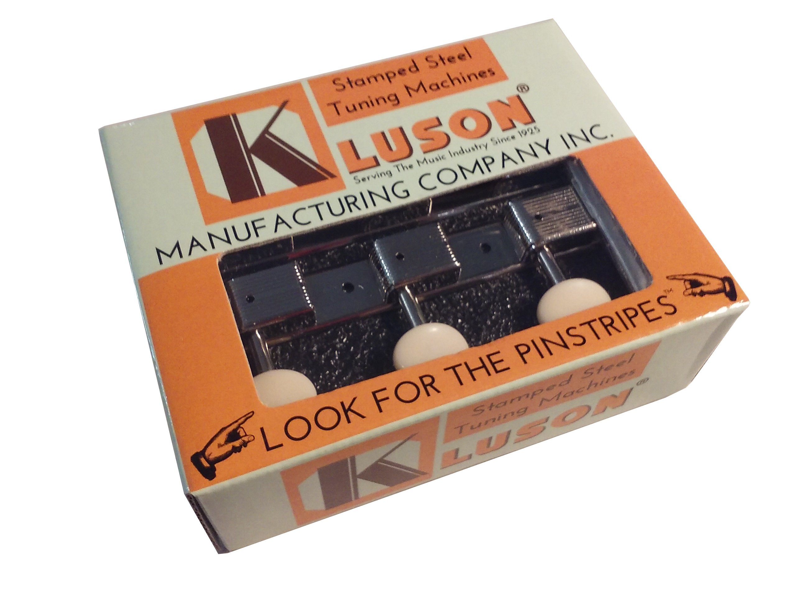 Kluson No-Line"3-On-A-Plate" Guitar Tuning Pegs W/Cream Buttons Fit Gibson Epi