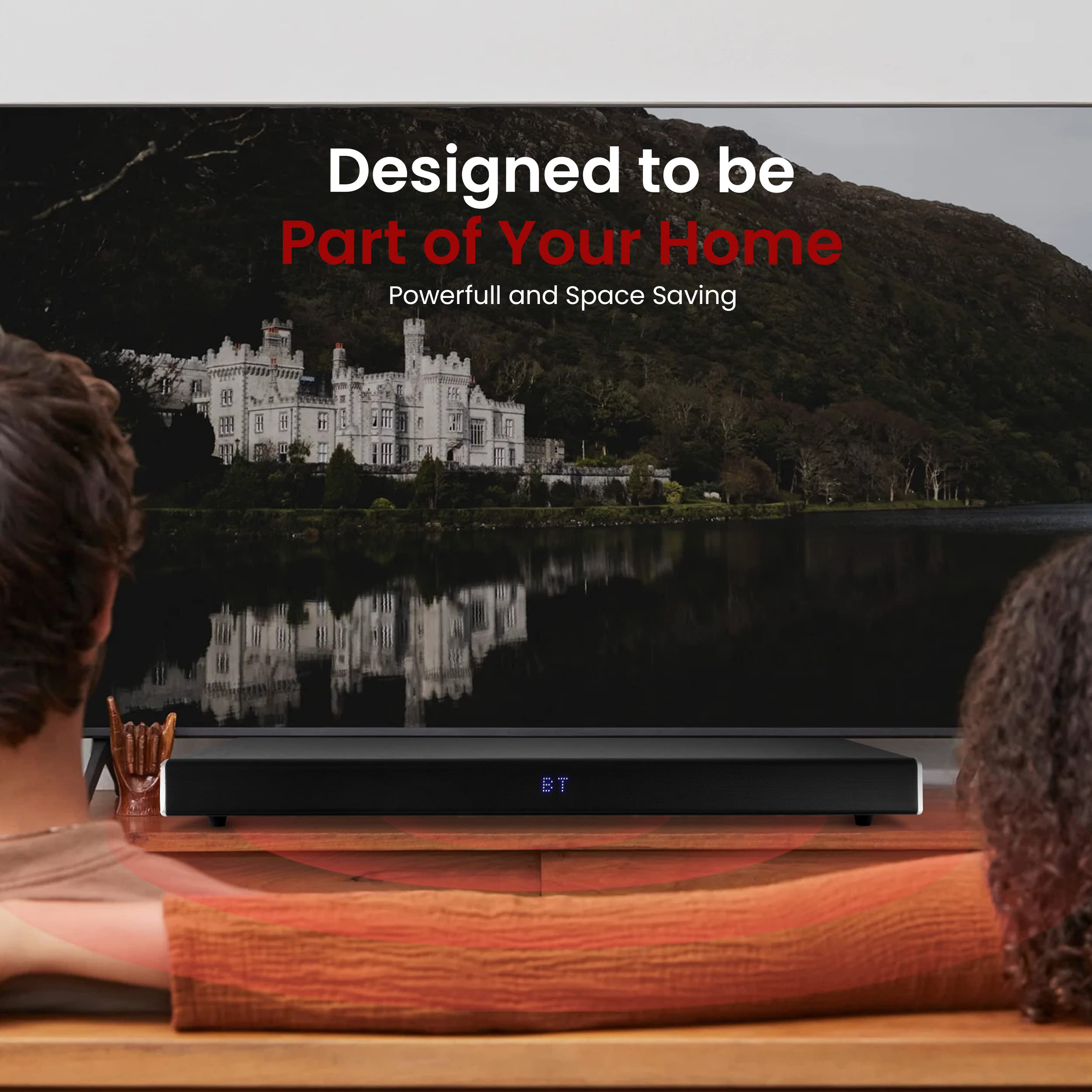 Pyle PSBV630HDBT Home Theater Speakers, TV Sound Bar Sound Base Bluetooth Wireless Speaker