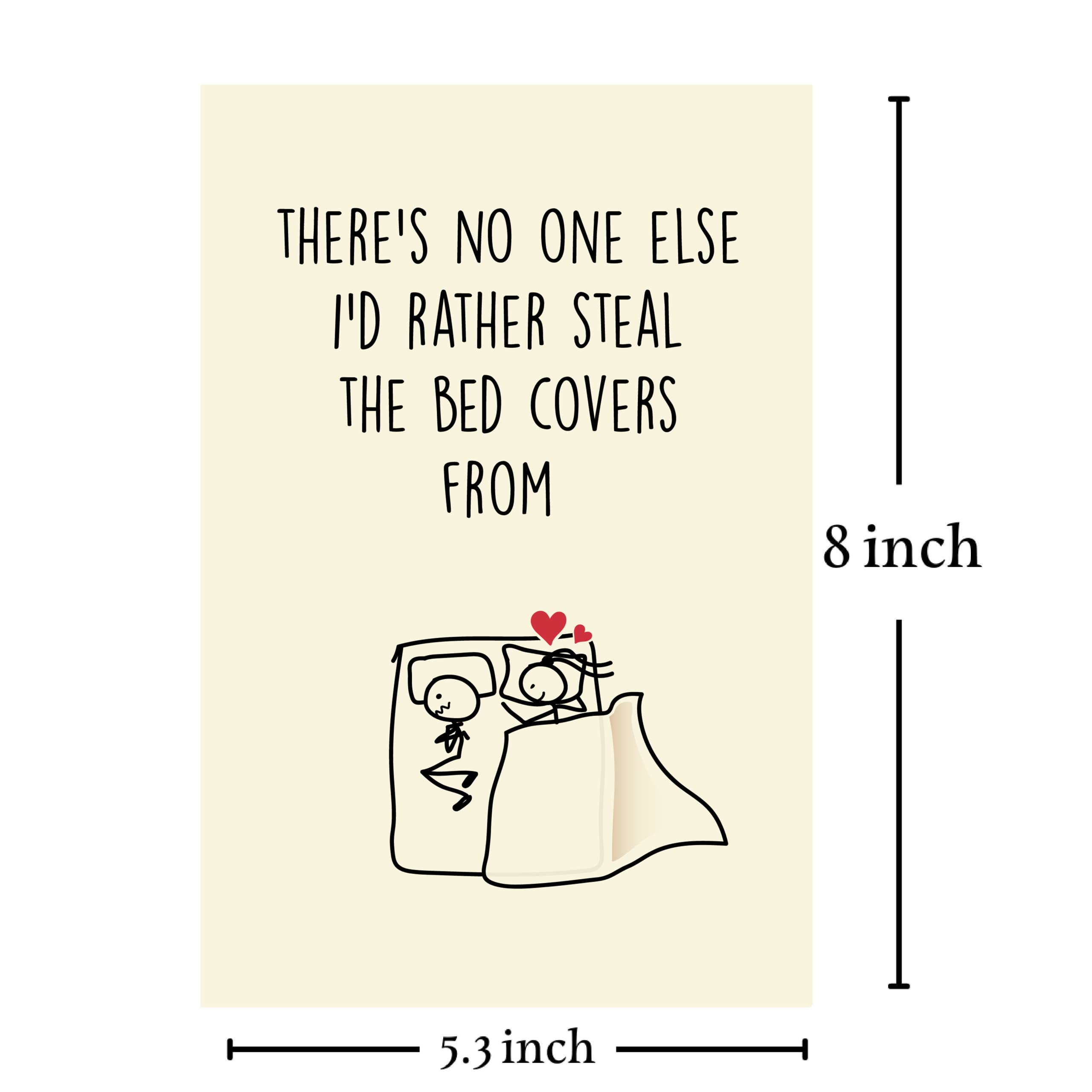 Cheerin Funny Greeting Card with Envelope - Anniversary Card - Romantic Birthday Card - Hilarious Gifts for Him Her Girlfriend Boyfriend Wife Husband