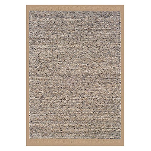 Linon Verginia Berber Rectangle Area Rugs 3.5' x 5.5'/Dark/Natural