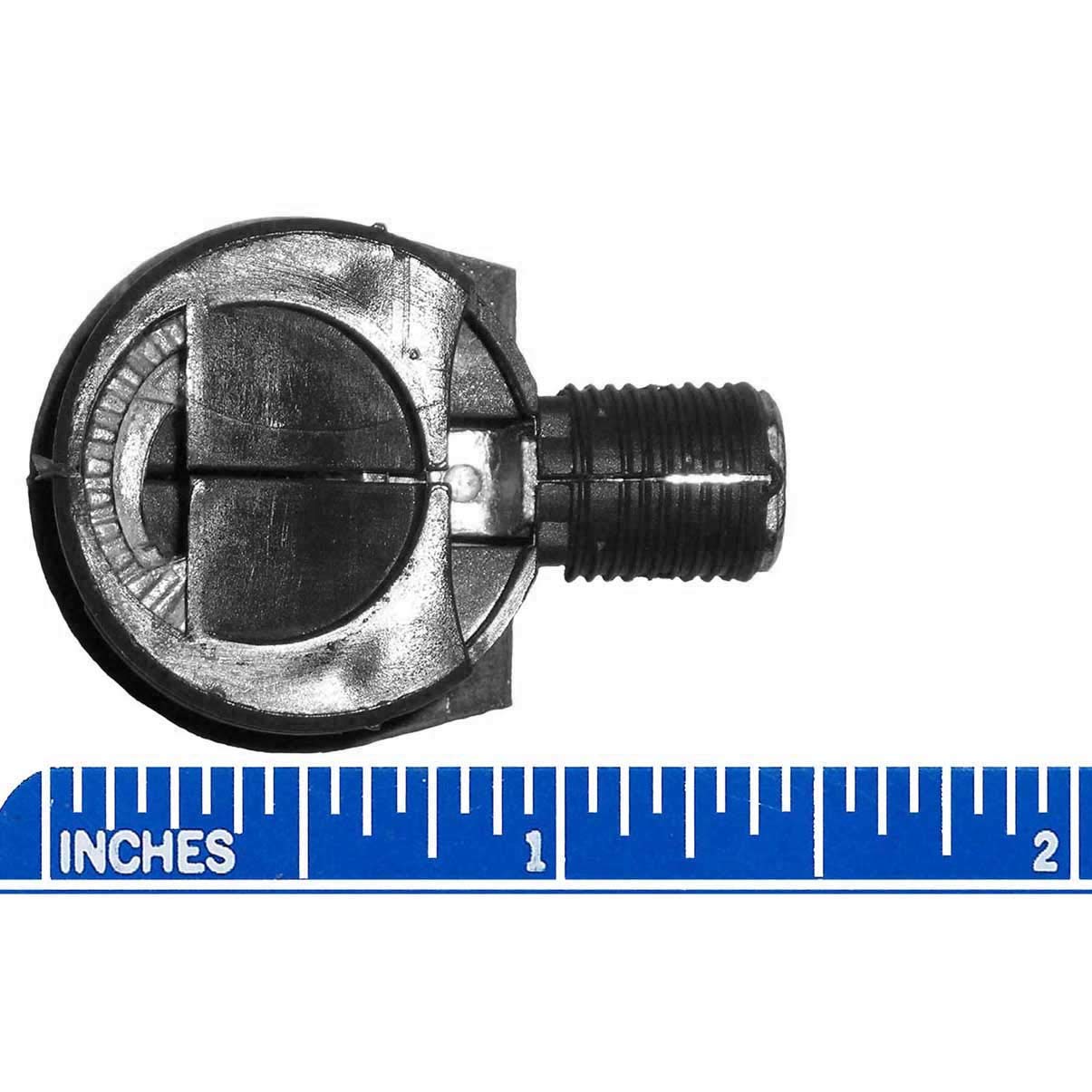 Black Quickloc Flanged Fasteners for Face 25mm Boring Furniture Connectors (Set of 8) Sauder Titus