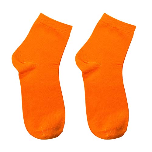 AzWeiler Unisex Cotton Colorful Quarter Crew Socks Athletic Breathable Socks 4-Pair Package (Men8-12 Women 7-11)