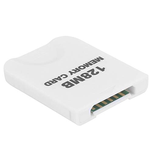 Memory Card ABS Shell Read Console Game Memory Card Easy to Use,for Console Game,for Store Characters,Levels,Scores,Etc(128MB-white)