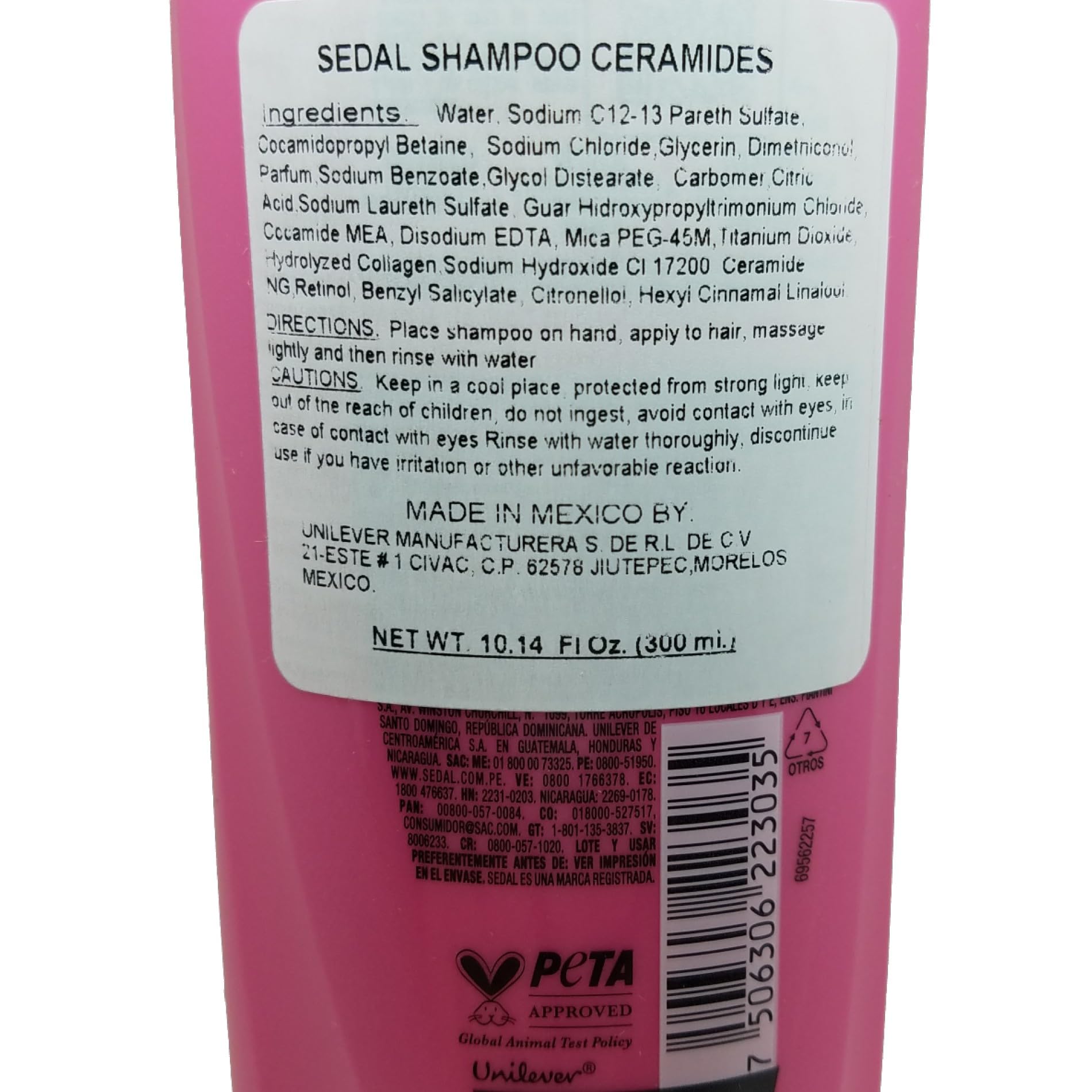 Sedal Ceramidas Shampoo