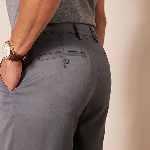 Amazon Essentials Men's Slim-Fit Stretch Golf Short, Grey, 34