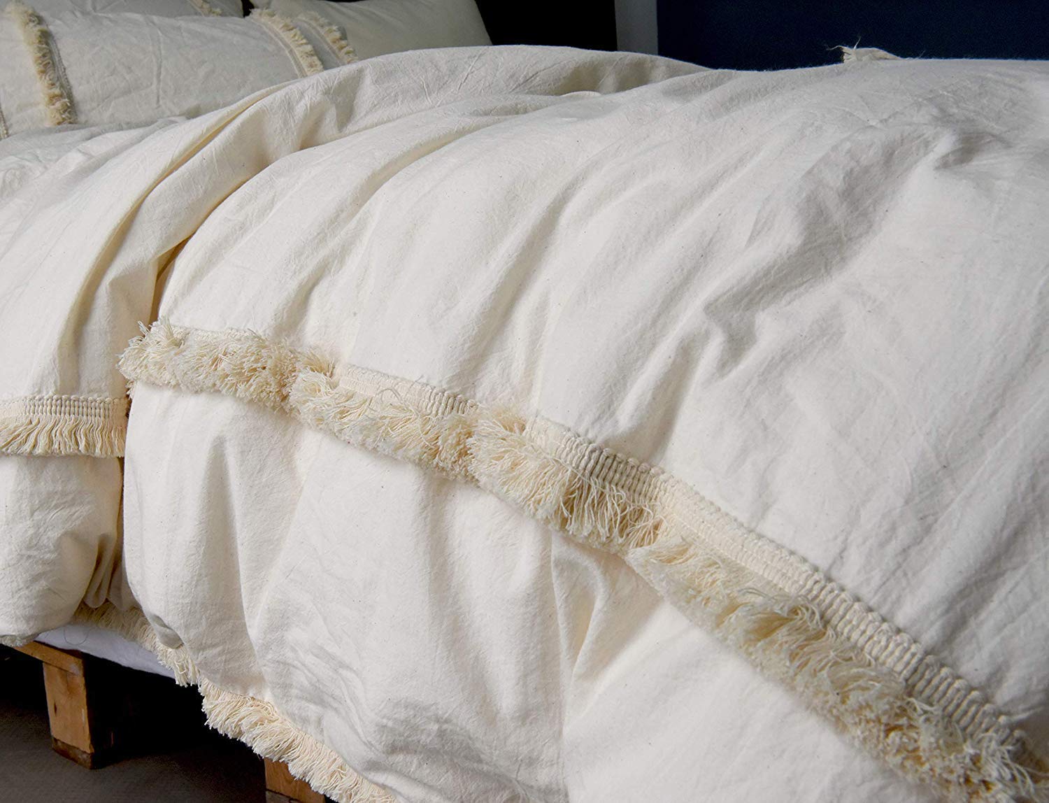 Cream Duvet Cover Set Queen Boho Bedding Set