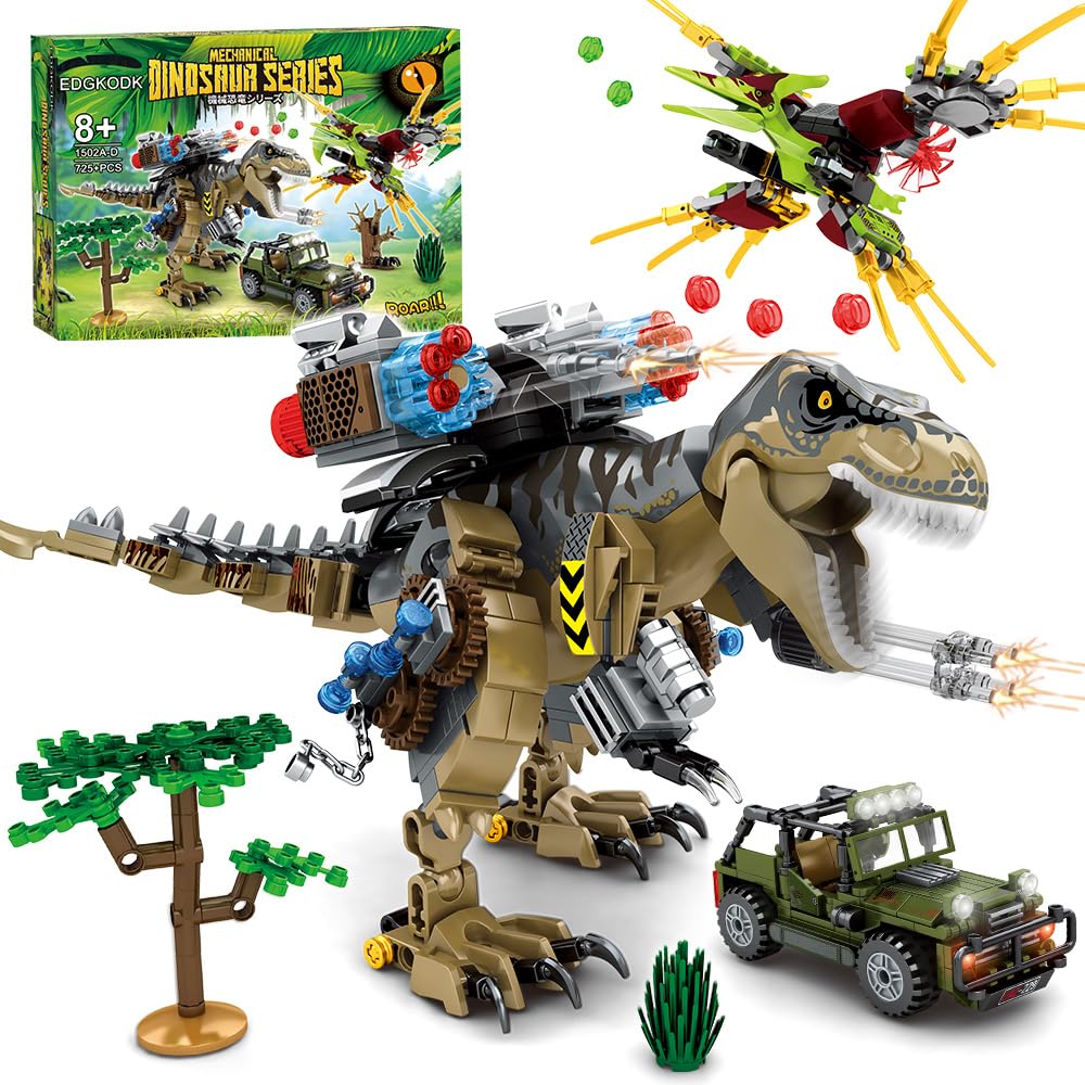 Mesiondy Building Blocks Toys Set 725 Pcs for Age 8 9 10 11 12 13 14 Years, Dinosaur Park World,Birthday Gifts for Boys and Girlsā¦ā¦